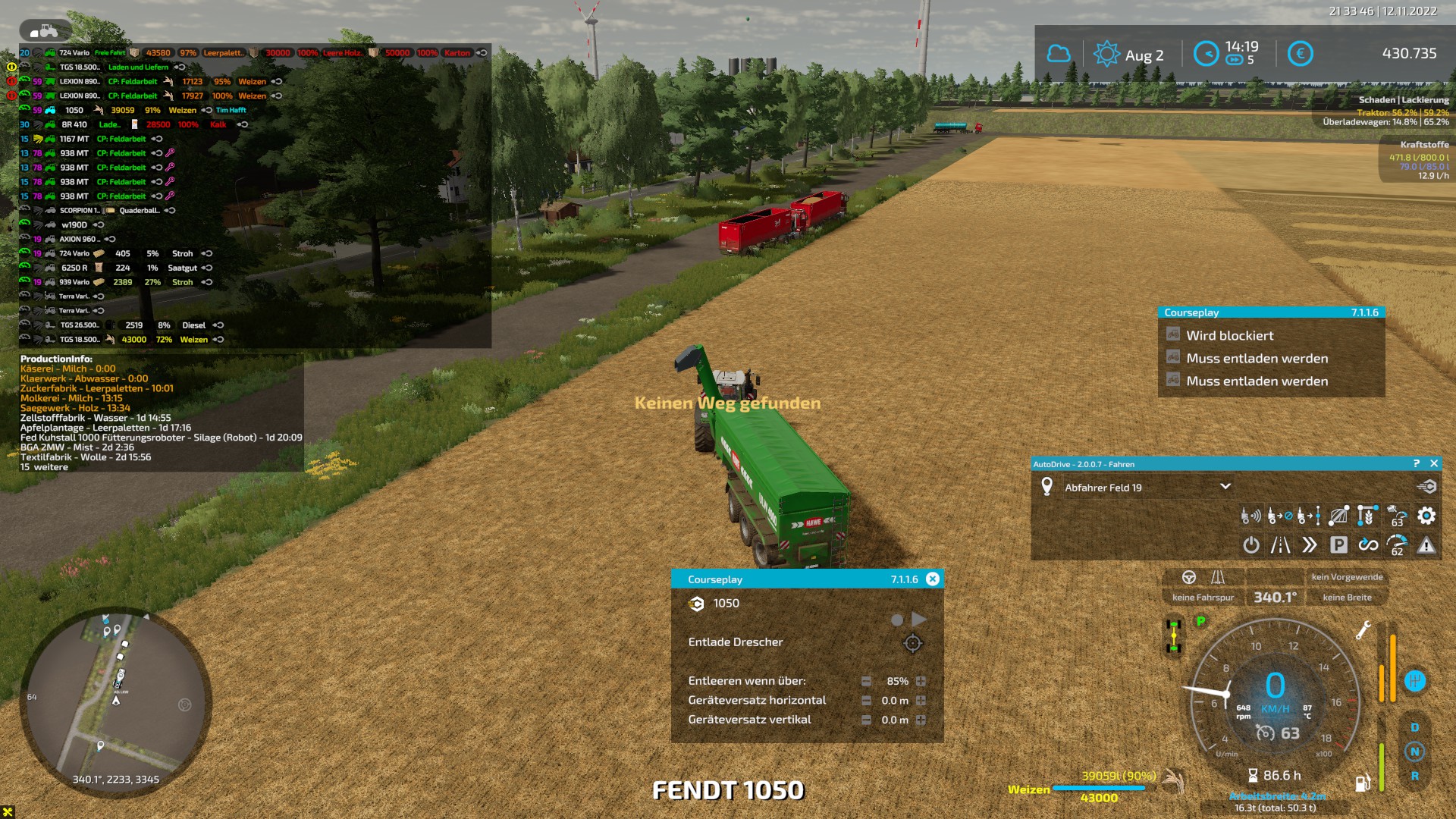 [BUG_SP] Grain Cart not finding path to self unload · Issue #2090 ...