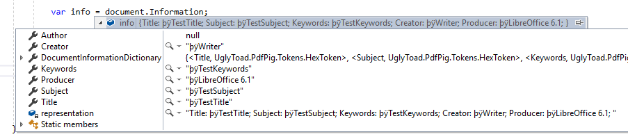 Issues reading unicode document properties? · Issue #32 · UglyToad/PdfPig · GitHub
