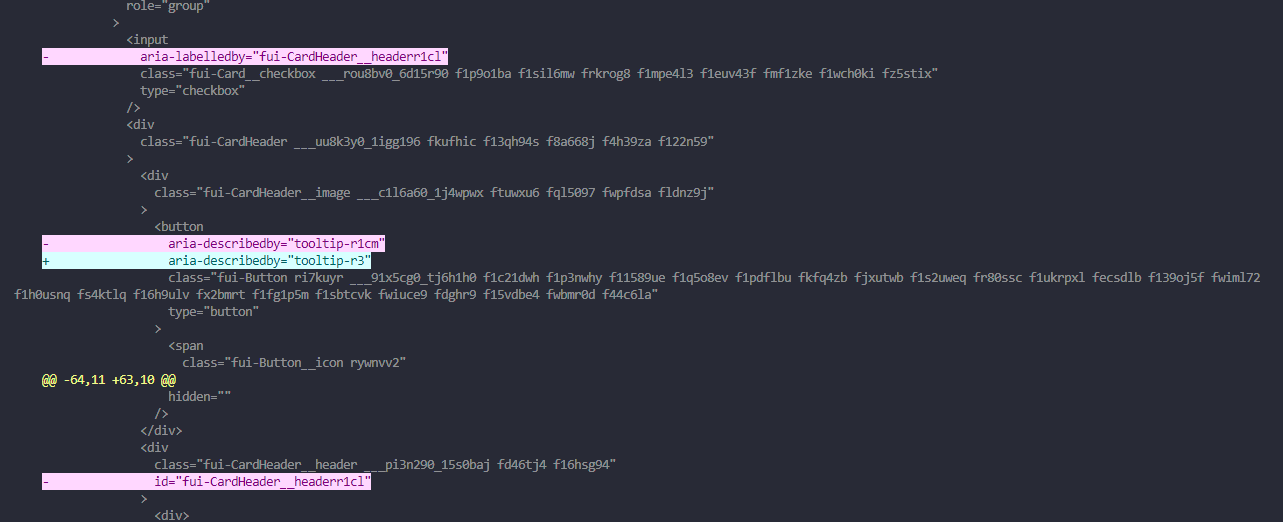 [Bug]: IDs and aria-... changing on subsequent snapshot testing · Issue ...