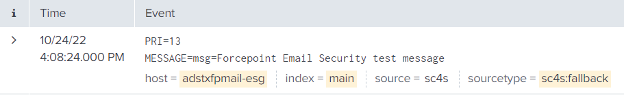 Some Logs From Forcepoint Not Showing In Events Using Sc4s · Issue 1901 · Splunksplunk