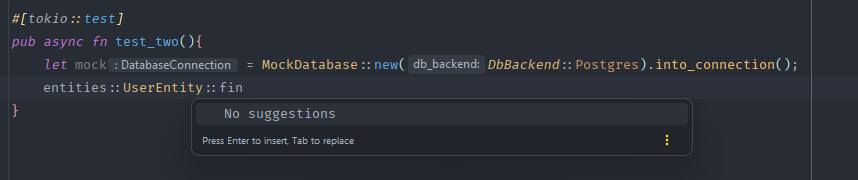 Sea_orm code completion not working when in another crate. · Issue #10127 · intellij-rust ...