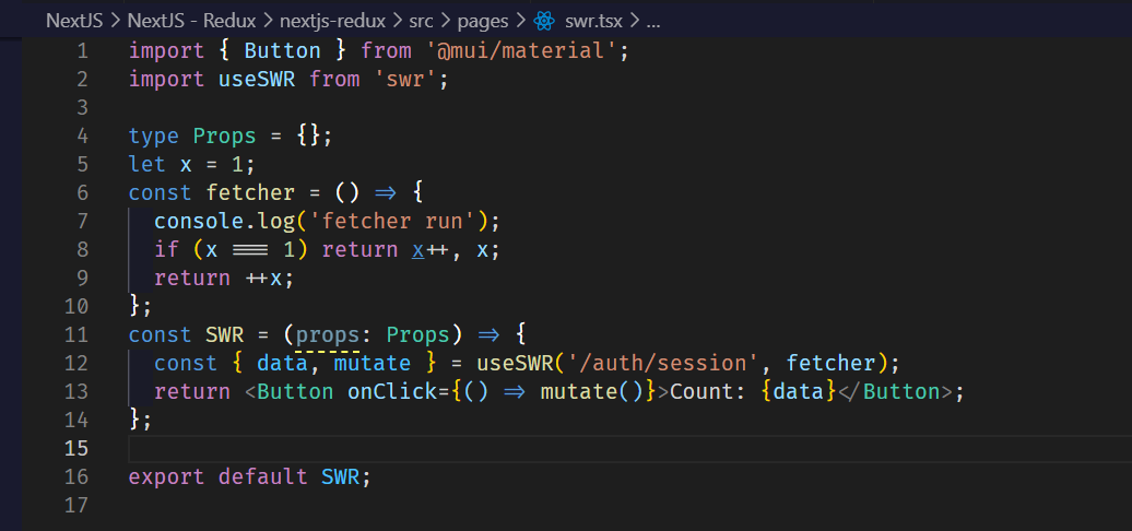 Mutate of useSWR not working with string key (Not revalidate and trigger fetch API again ...
