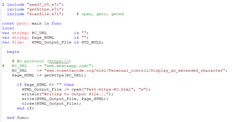 Cannot download Rosetta Code URL · Issue #21 · ThomasMertes/seed7 · GitHub