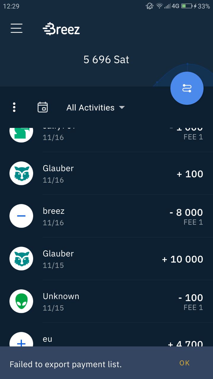 Bug: failed to export payment list · Issue #211 · breez/breezmobile · GitHub