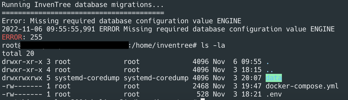 Missing Required Database Configuration Value Engine Running Invoke 5732