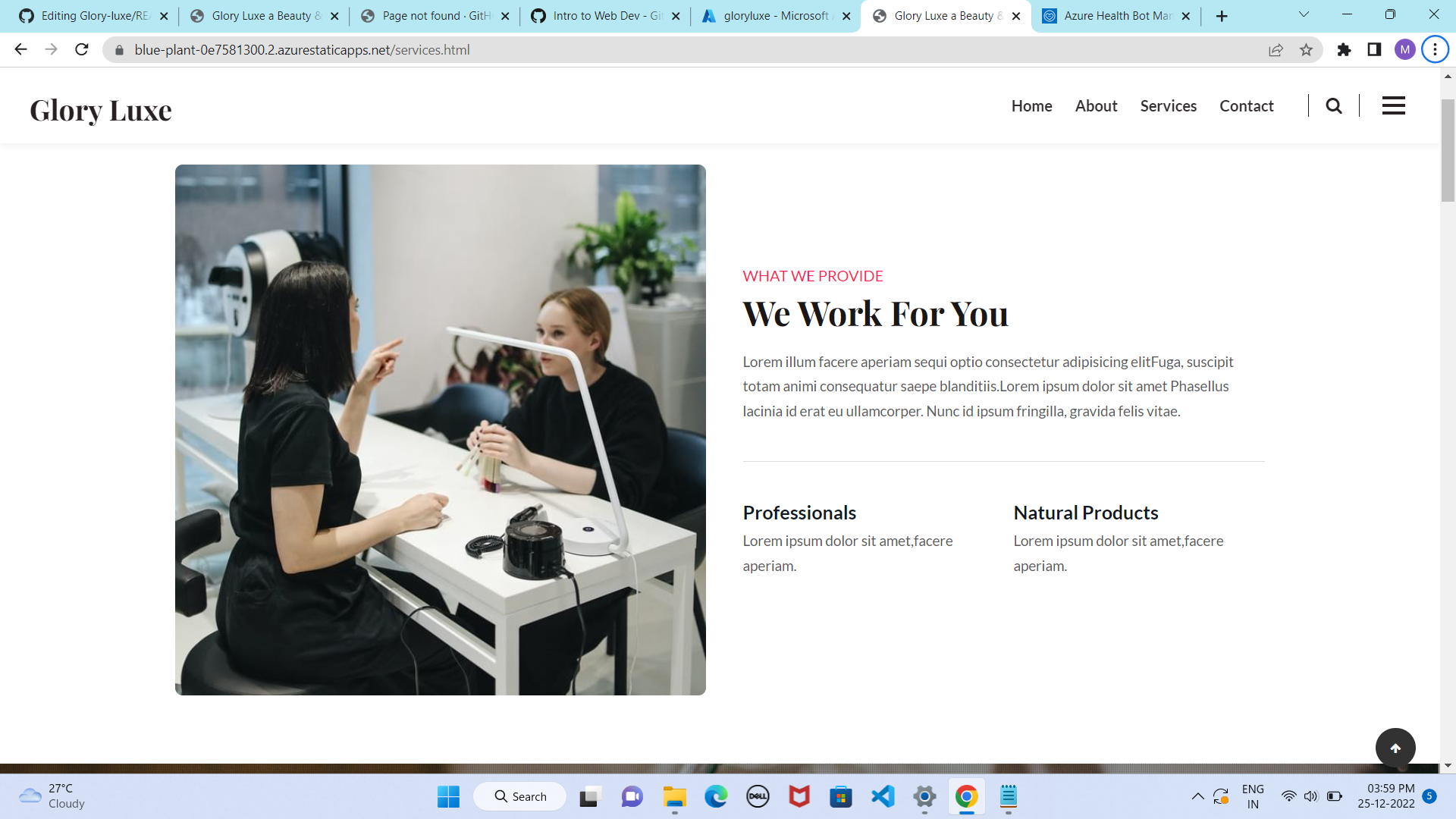 GitHub - Vashalatha/Glory-luxe