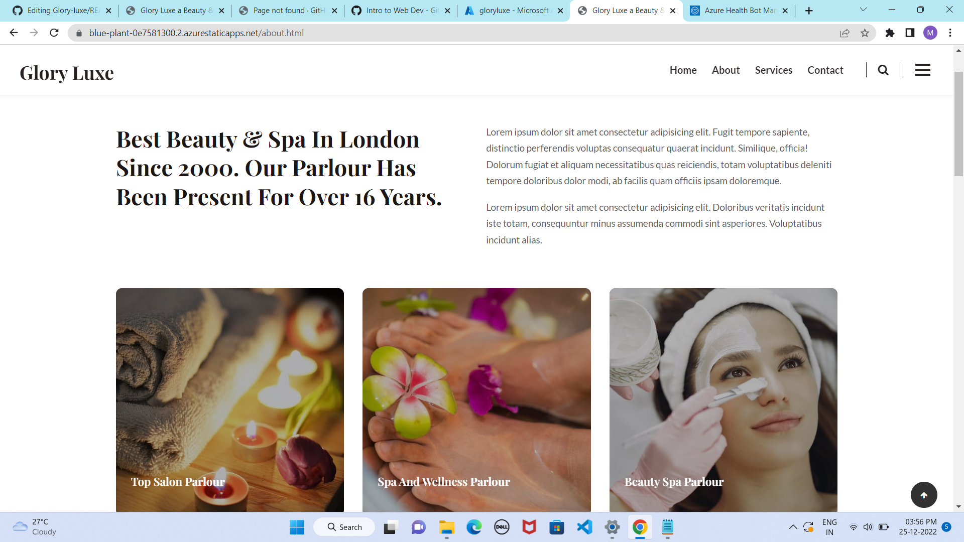 GitHub - Vashalatha/Glory-luxe