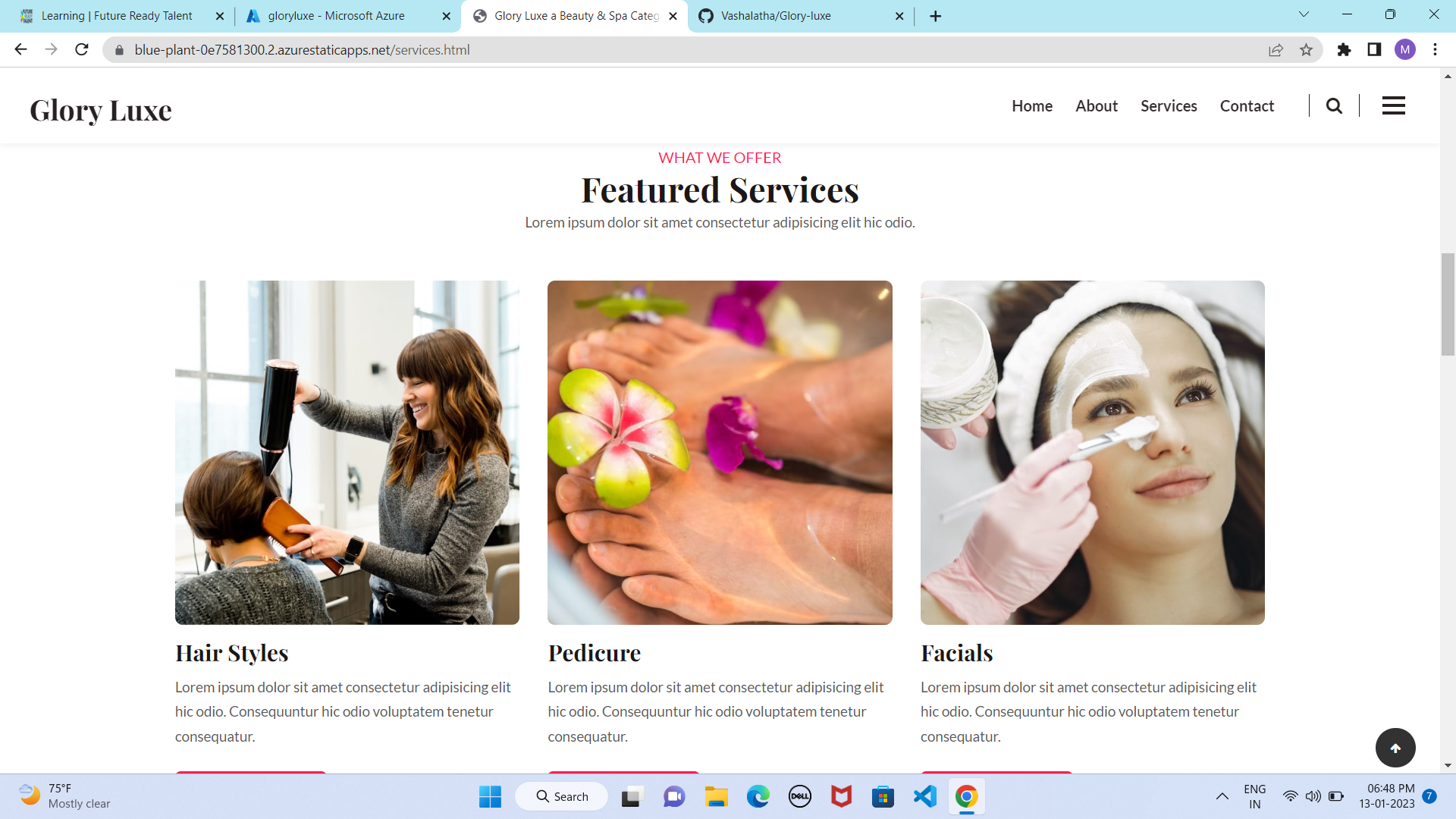 GitHub - Vashalatha/Glory-luxe