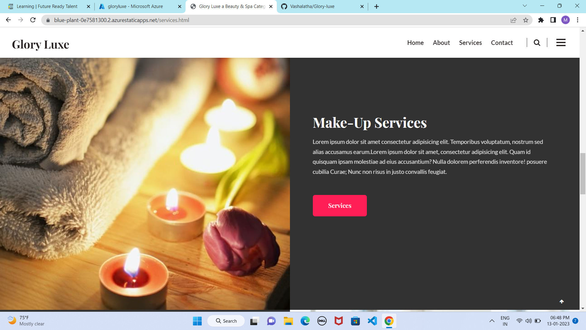 GitHub - Vashalatha/Glory-luxe