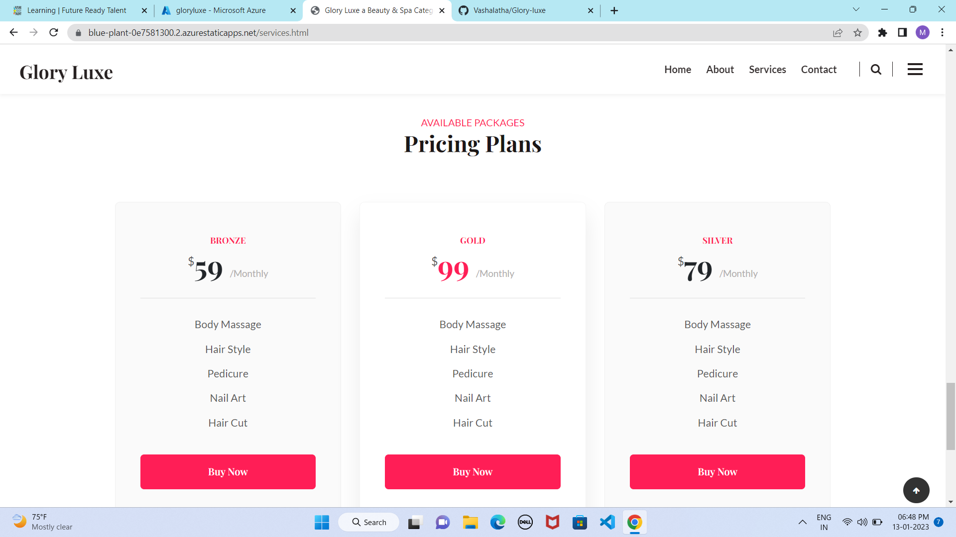 GitHub - Vashalatha/Glory-luxe