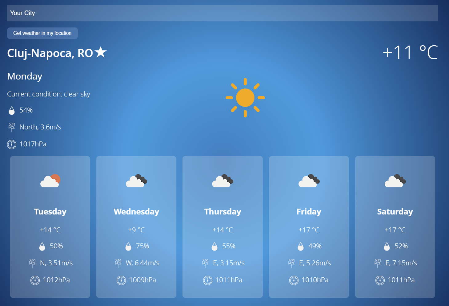 GitHub - remus-mudura/Weather-Application: Dashboard with overview of ...