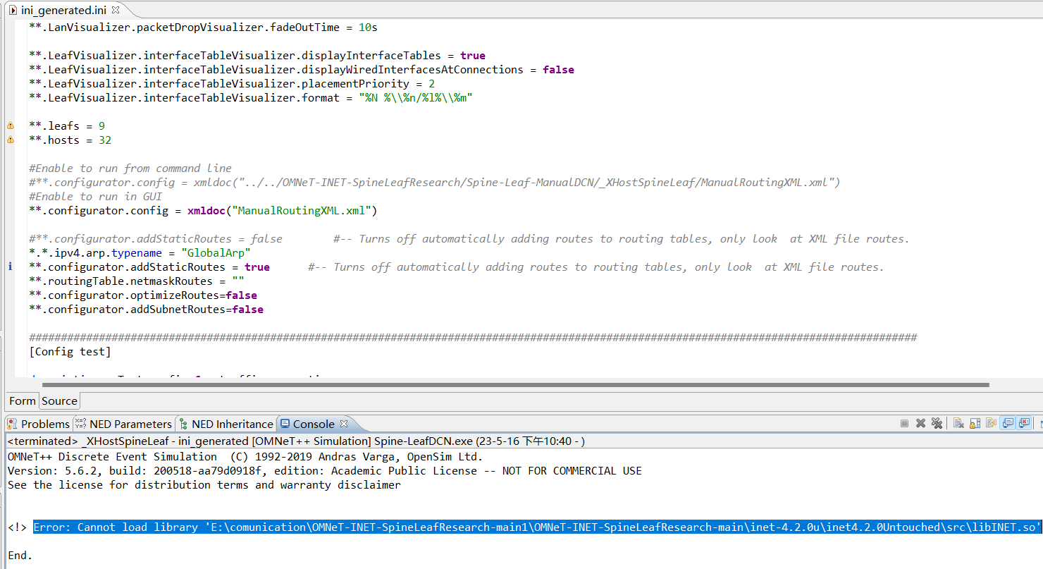 Error Cannot Load Library · Issue 2 · Hamzaasomnet Inet Spineleafresearch · Github