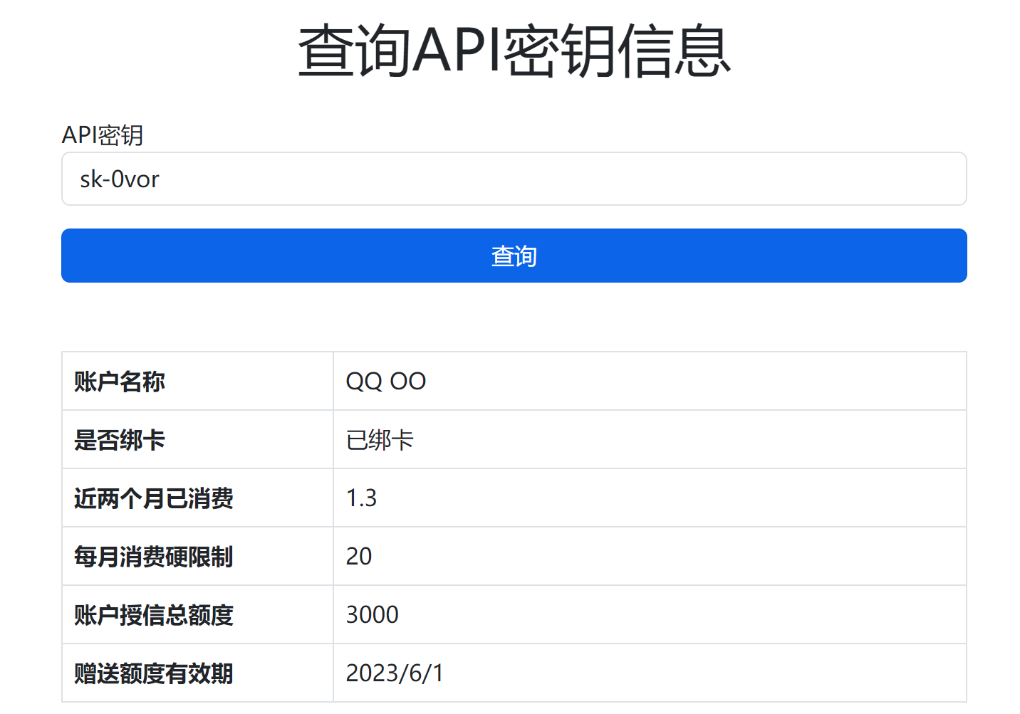 API Key 余额信息查询 · Issue #79 · songquanpeng/one-api · GitHub