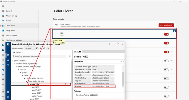 {Freeway-Bug} [Power Toys - Fancy Zones]: Proper Role and State is not ...