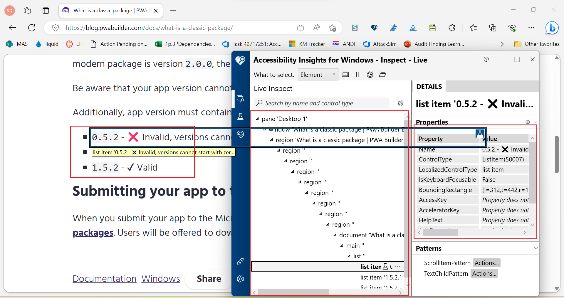 [PWA Builder-Blog]: Numbers are displayed for the non-interactive elements after giving show ...