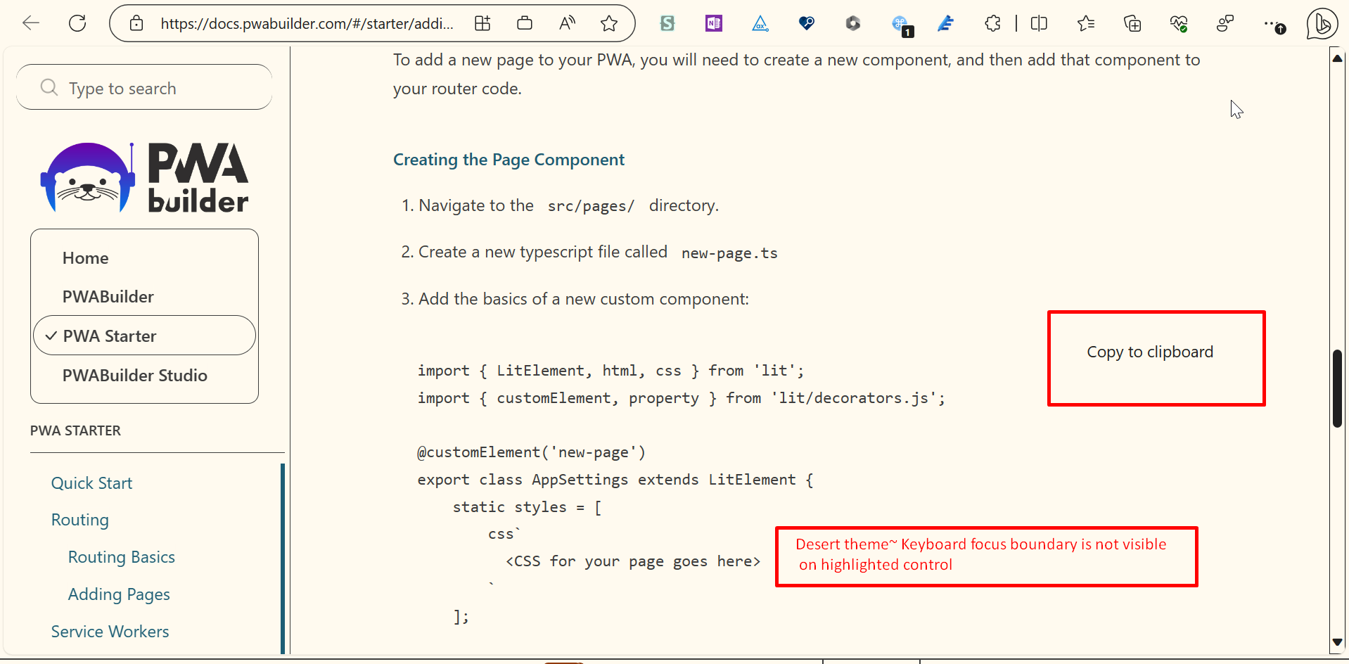 {Linked:Bug214443; LinkedBug} [DOCS]: Proper keyboard focus boundary is not visible on the ‘Copy ...