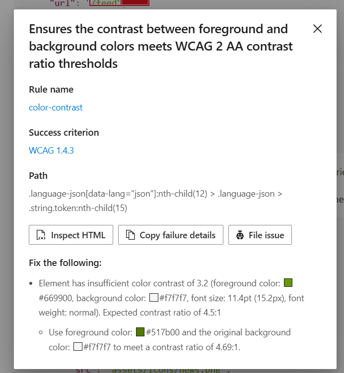 [DOCS]: Ensures the contrast between foreground and background colors ...