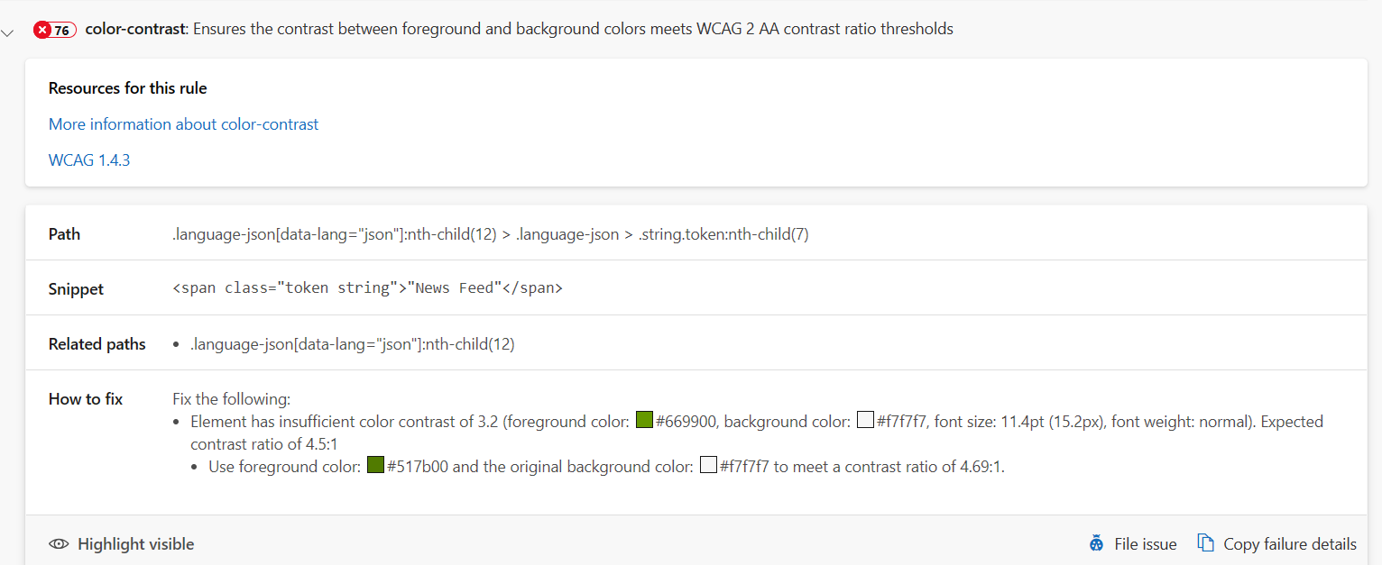 [DOCS]: Ensures the contrast between foreground and background colors meets WCAG 2 AA contrast ...