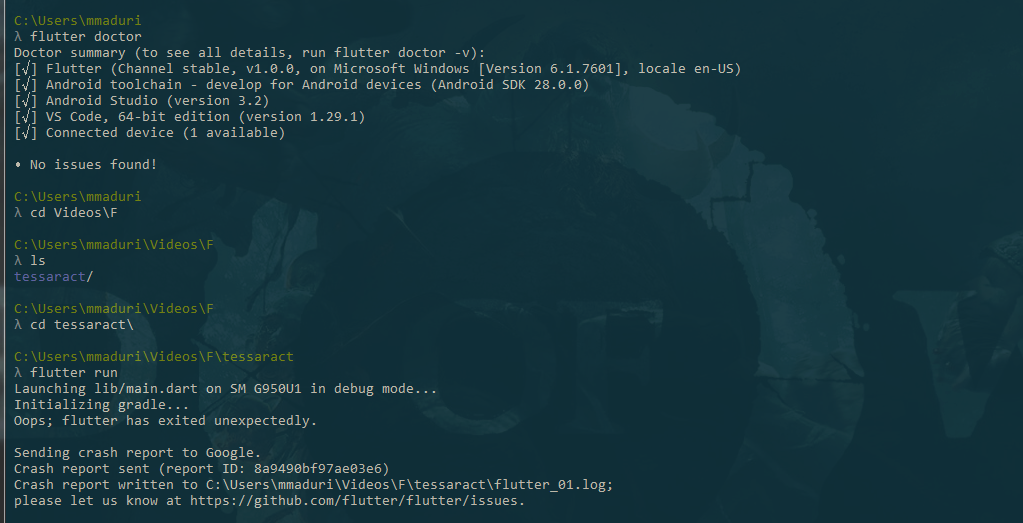 Flutter Run Flutter Has Exited Unexpectedly · Issue 25277 · Flutter