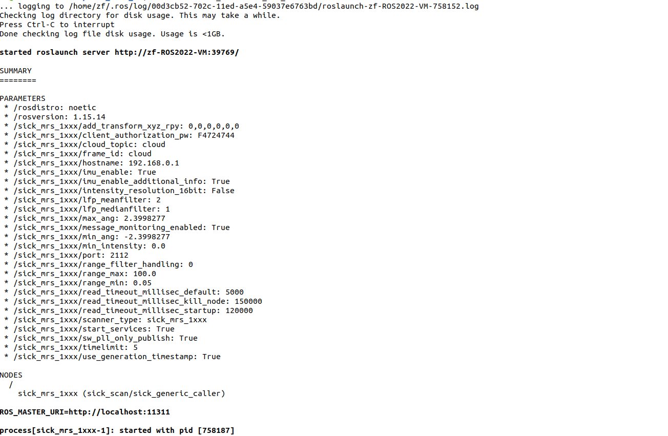 setting the angle resolution RMS1000 from the launch file · Issue #124 · SICKAG/sick_scan_xd ...