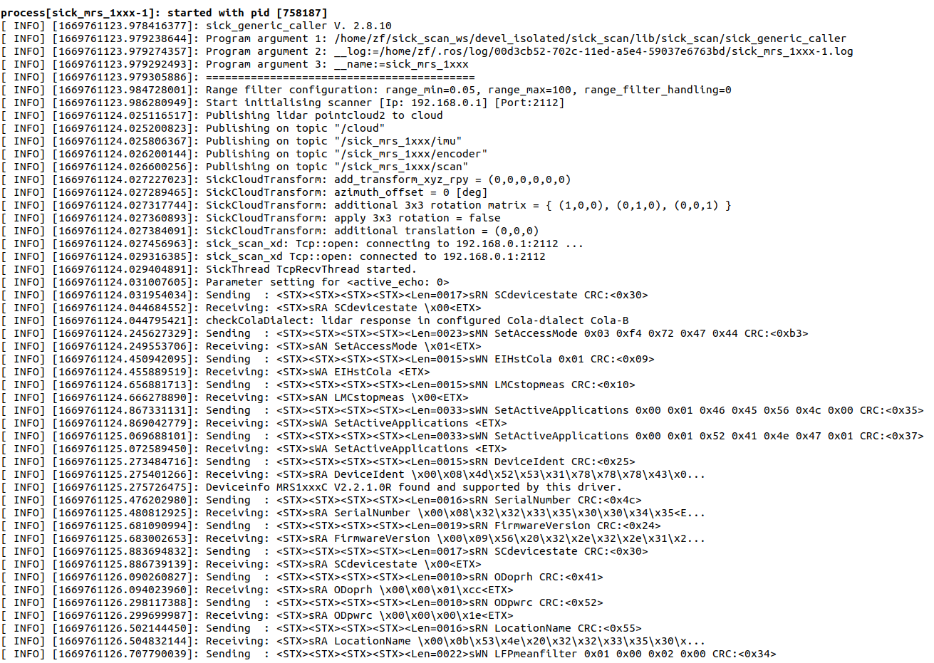 setting the angle resolution RMS1000 from the launch file · Issue #124 · SICKAG/sick_scan_xd ...