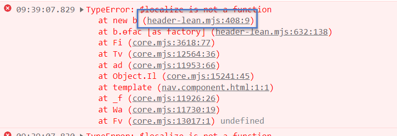 Bug: $localize is not a function - error with dialog component · Issue #1565 · sbb-design ...
