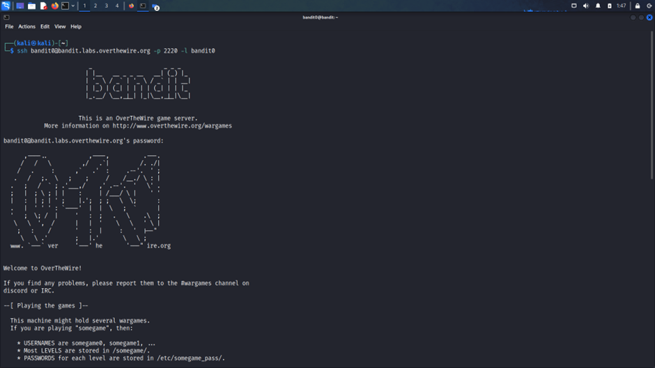 GitHub - KarsCode/OverTheWire-Bandit-Writeups: This repository contains writeups and screenshots ...