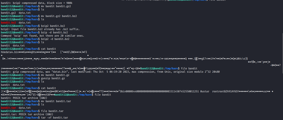 Github Karscodeoverthewire Bandit Writeups This Repository Contains Writeups And Screenshots