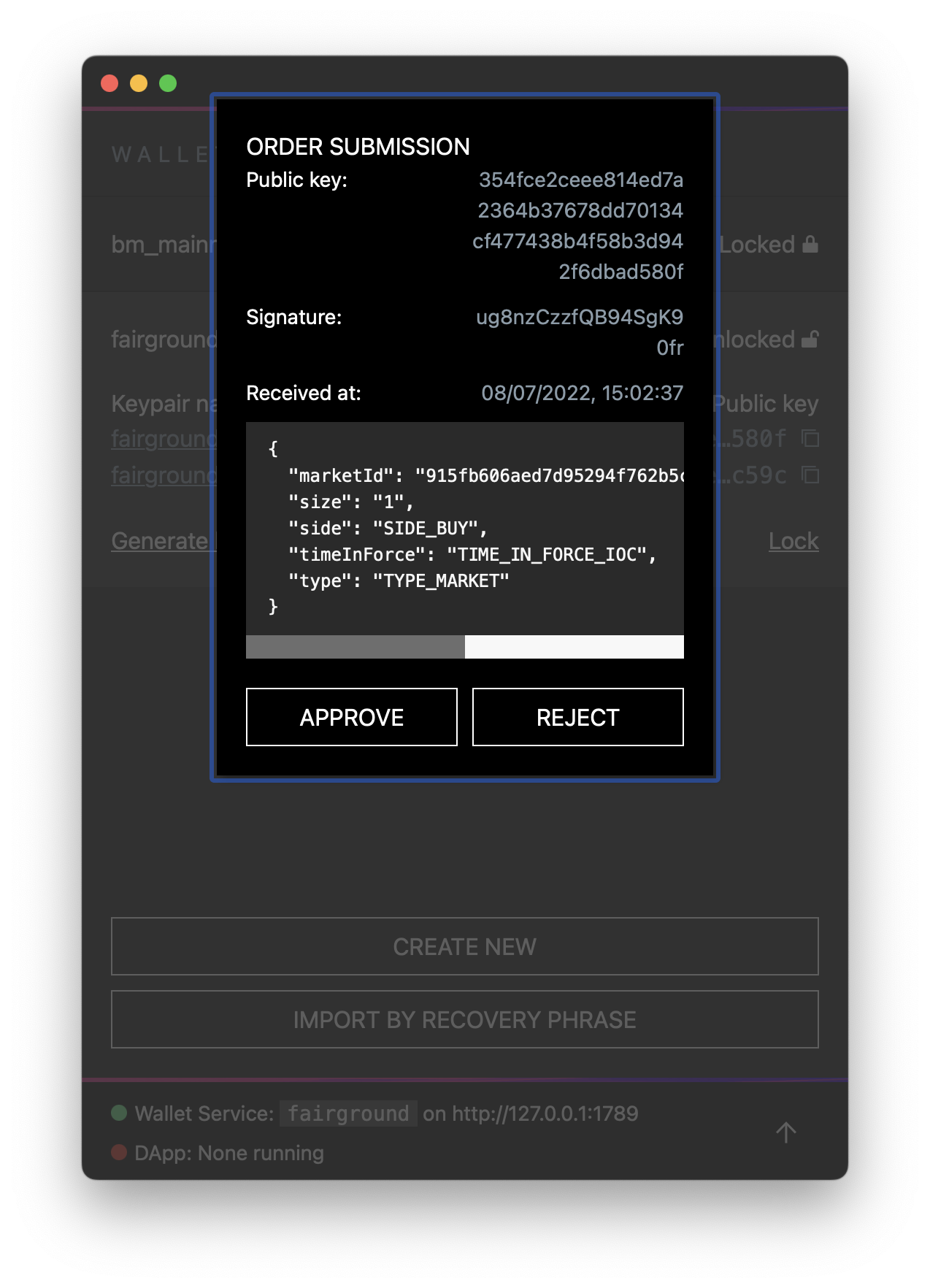 Transaction approval modal is too narrow · Issue #264 · vegaprotocol ...