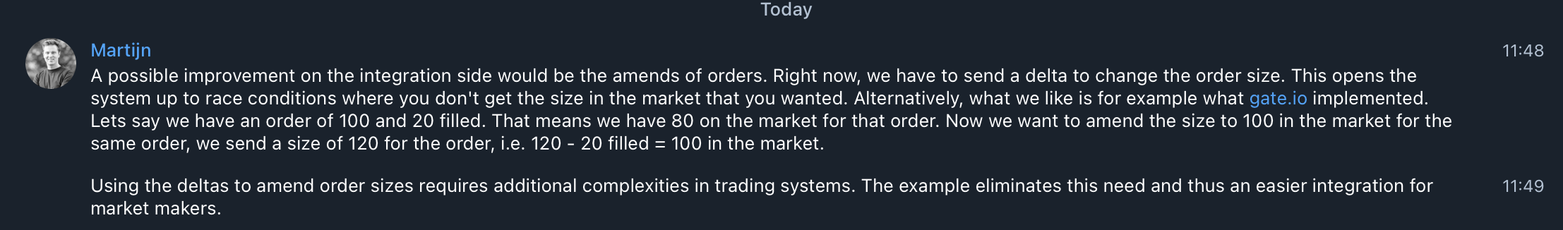 Order amendment improvements · Issue #1998 · vegaprotocol/specs · GitHub