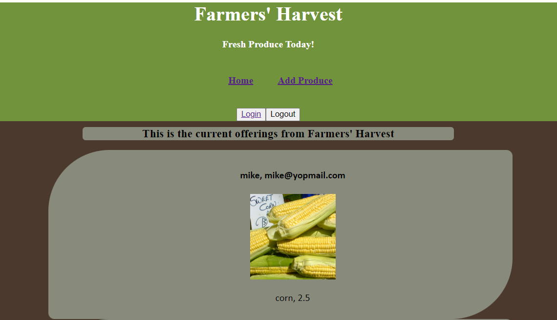 GitHub - crmiller2010/Farmers-Harvest