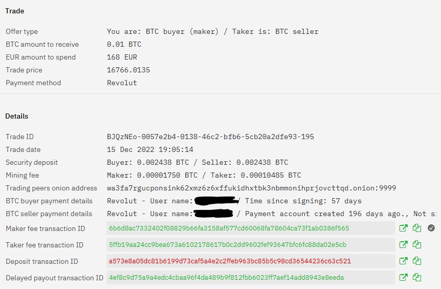 Fee reimbursement for trade BJQzNEo · Issue #1193 · bisq-network/support · GitHub