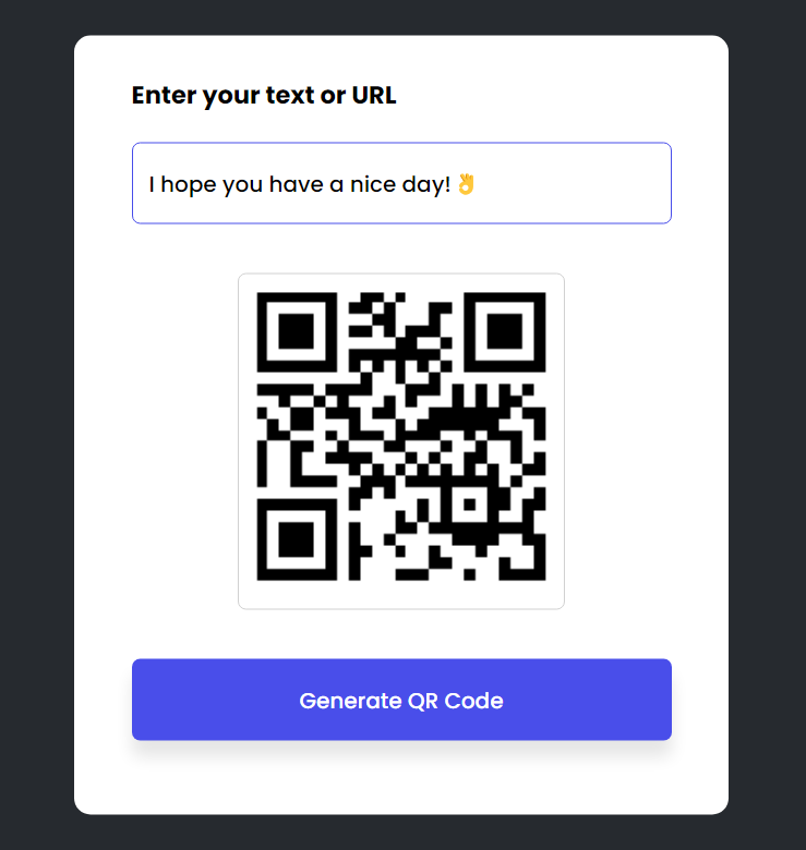 GitHub - Slygoross/QR-Code-Generator: QR Code Generator using HTML, CSS, JavaScript