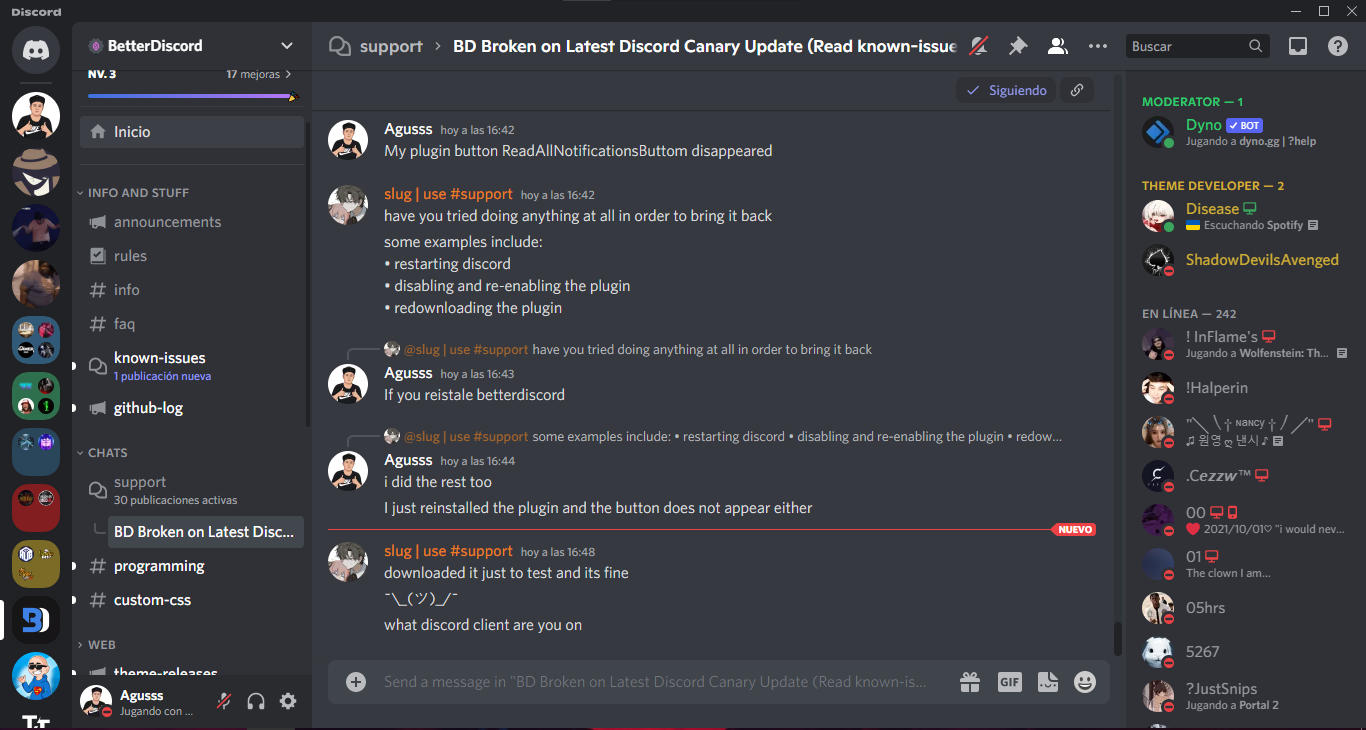 [BUG] - ReadAllNotificationsButtom · Issue #2020 · mwittrien/BetterDiscordAddons · GitHub
