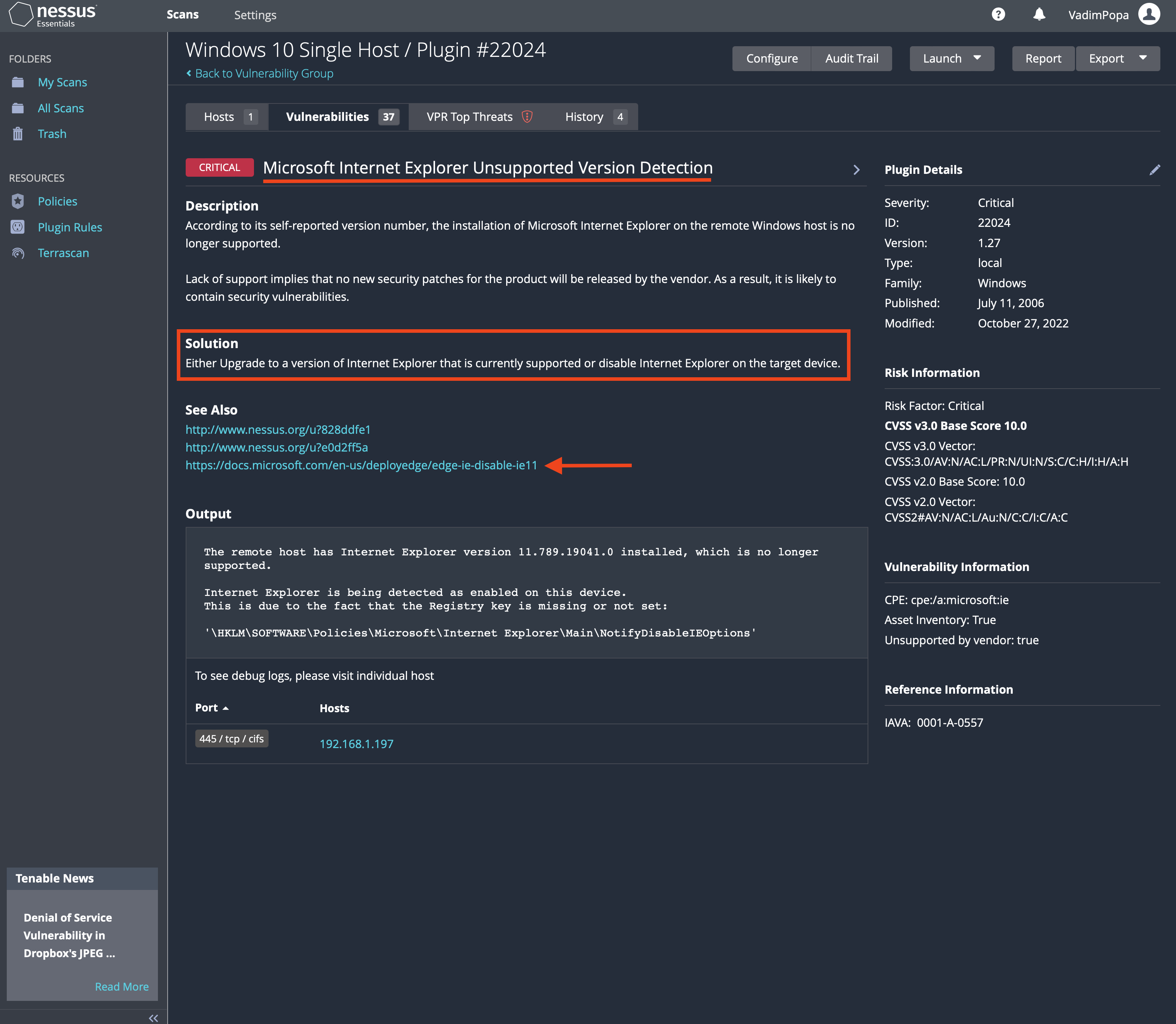 GitHub - PopaVadim/Nessus-Vulnerability-Management-Lab