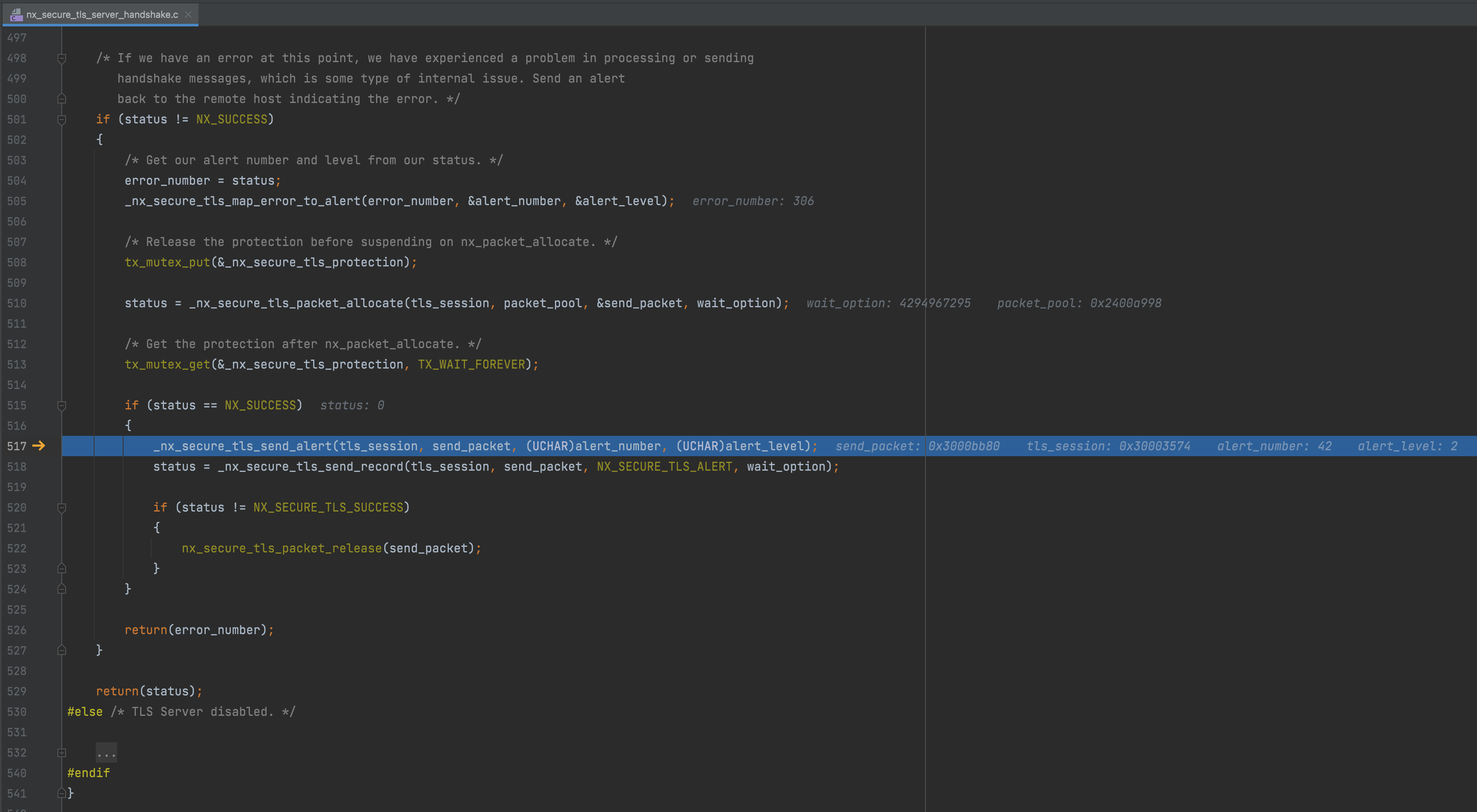 netX TLS 1.2 server mutual auth do not respond after a first client connection without client ...