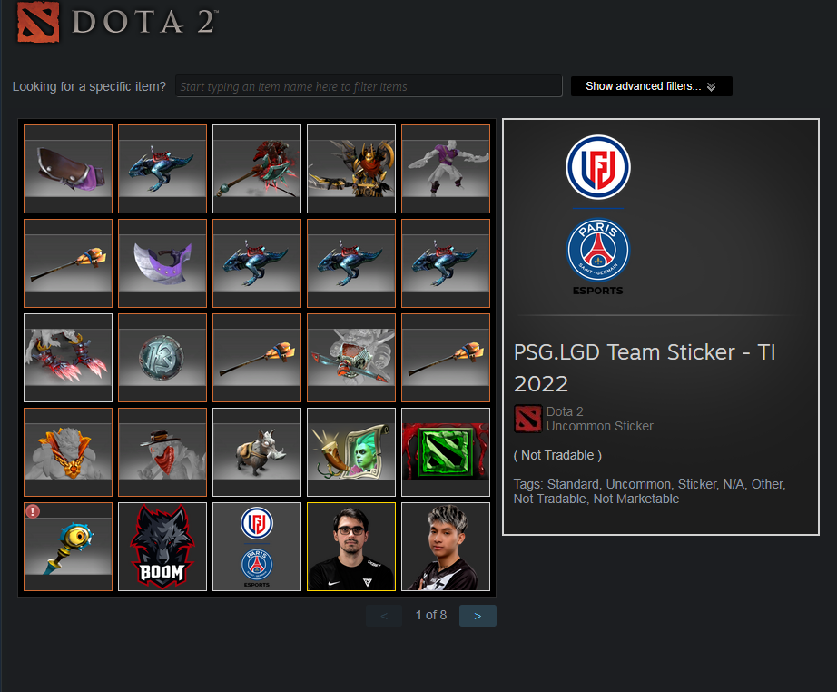 Stickers are not marketability · Issue #5326 · ValveSoftware/Dota2-Gameplay · GitHub