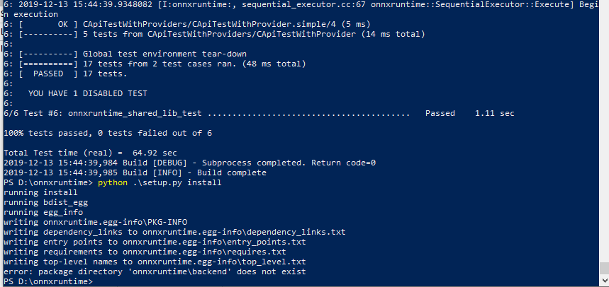 Question Package Directory Onnxruntimebackend Does Not Exist