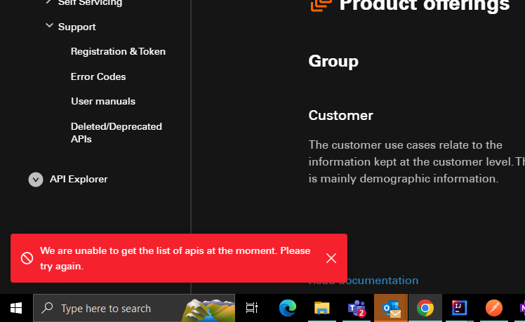 Unable to view new API in API explorer · Issue #289 · Fiserv/Support · GitHub