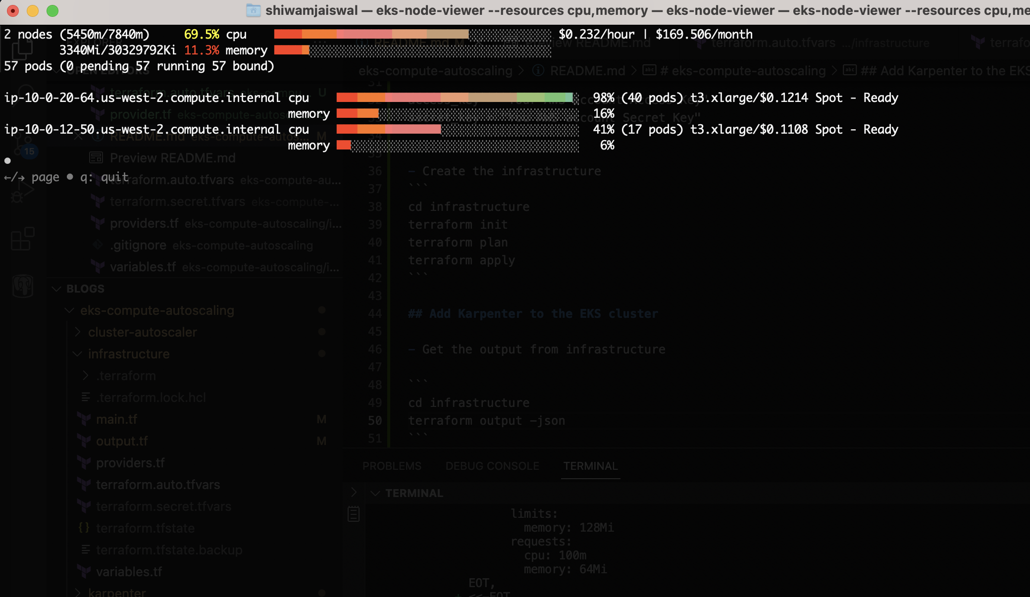 GitHub - jshiwamV/eks-compute-autoscaling: Cluster Autoscaler vs Karpenter