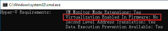 [TGL] Virtualization is disabled in Windows 10 · Issue #1244 · slimbootloader/slimbootloader ...