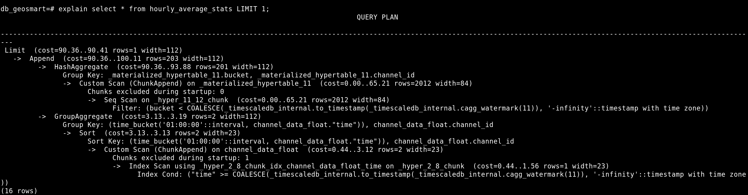 [Bug]: Very slow continuous aggregate · Issue #4444 · timescale/timescaledb · GitHub