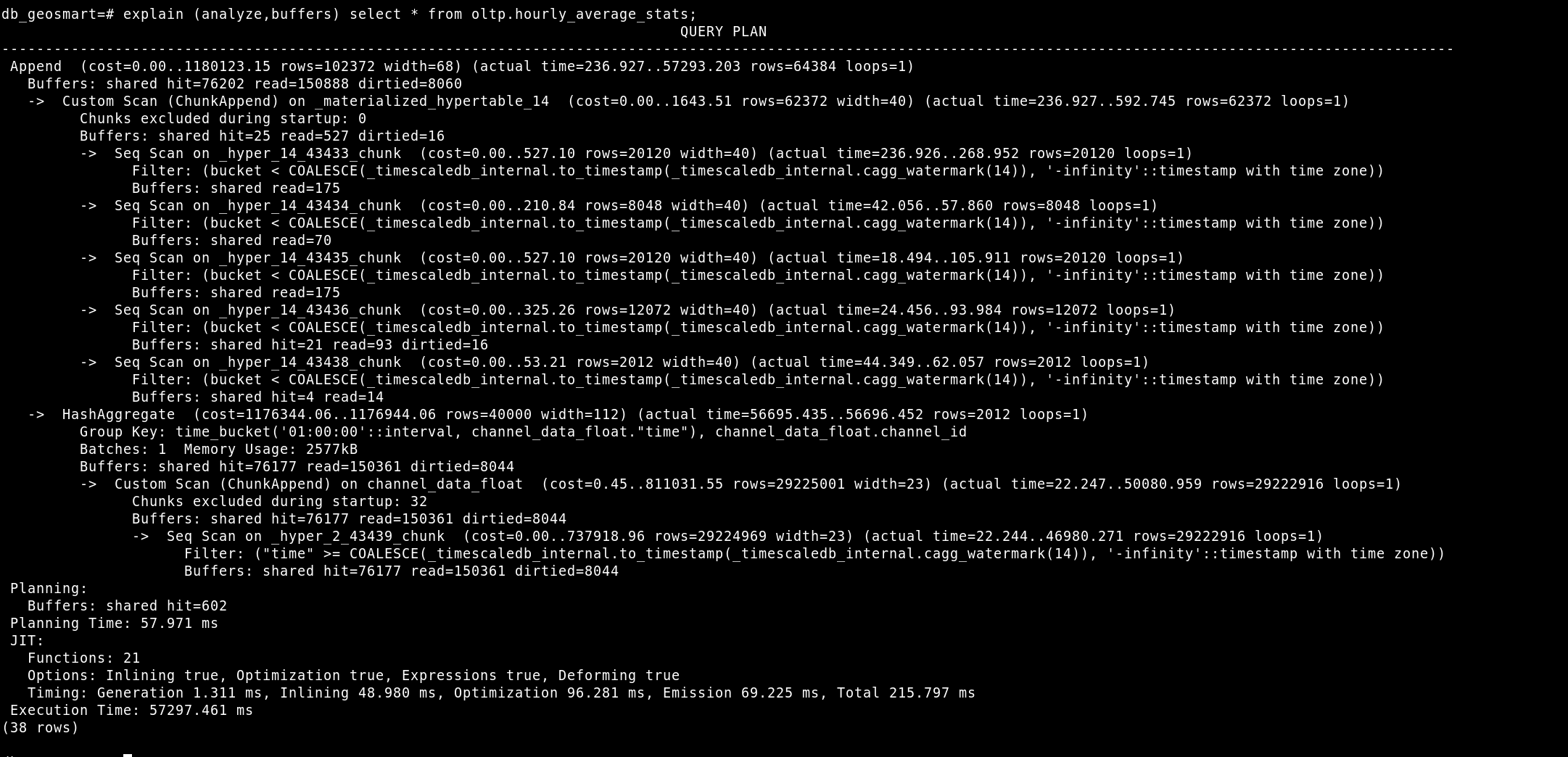 [Bug]: Very slow continuous aggregate · Issue #4444 · timescale/timescaledb · GitHub