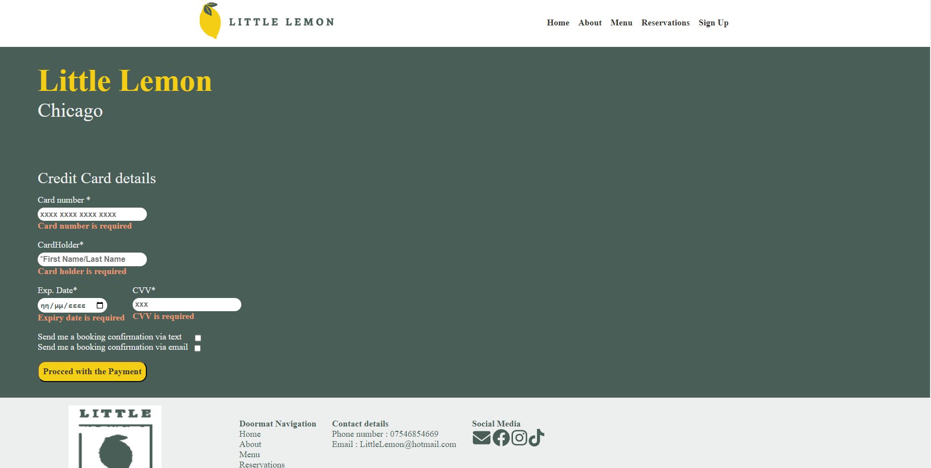 Github Anko21reservation System Little Lemon Restaurant Reservation System React Based Web