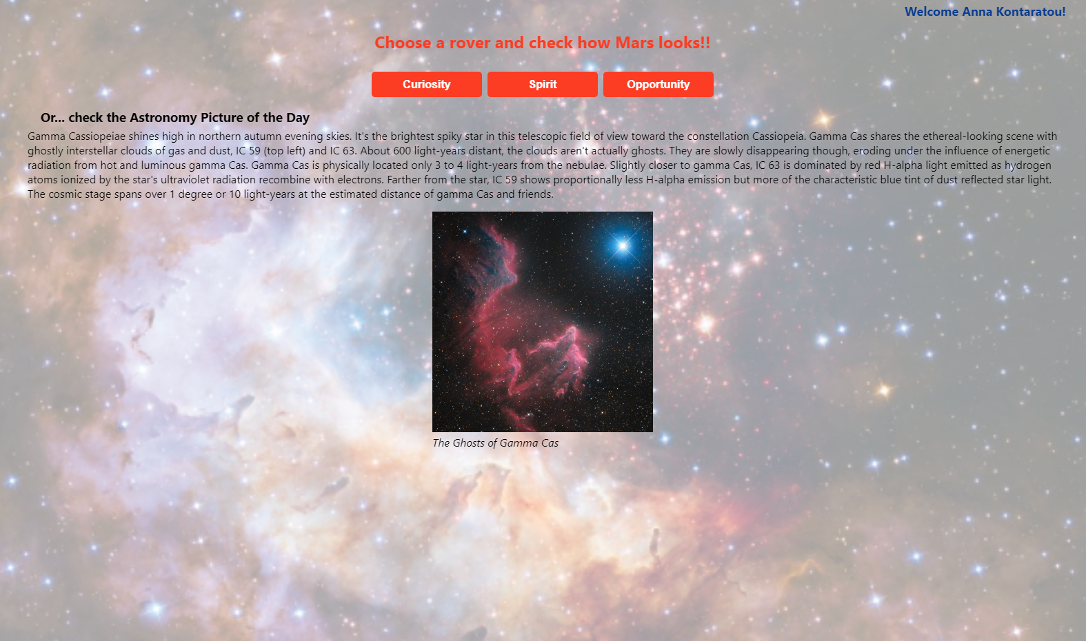 GitHub - Anko21/Mars-Rover-Dashboard---NASA-API-Integration: This app ...