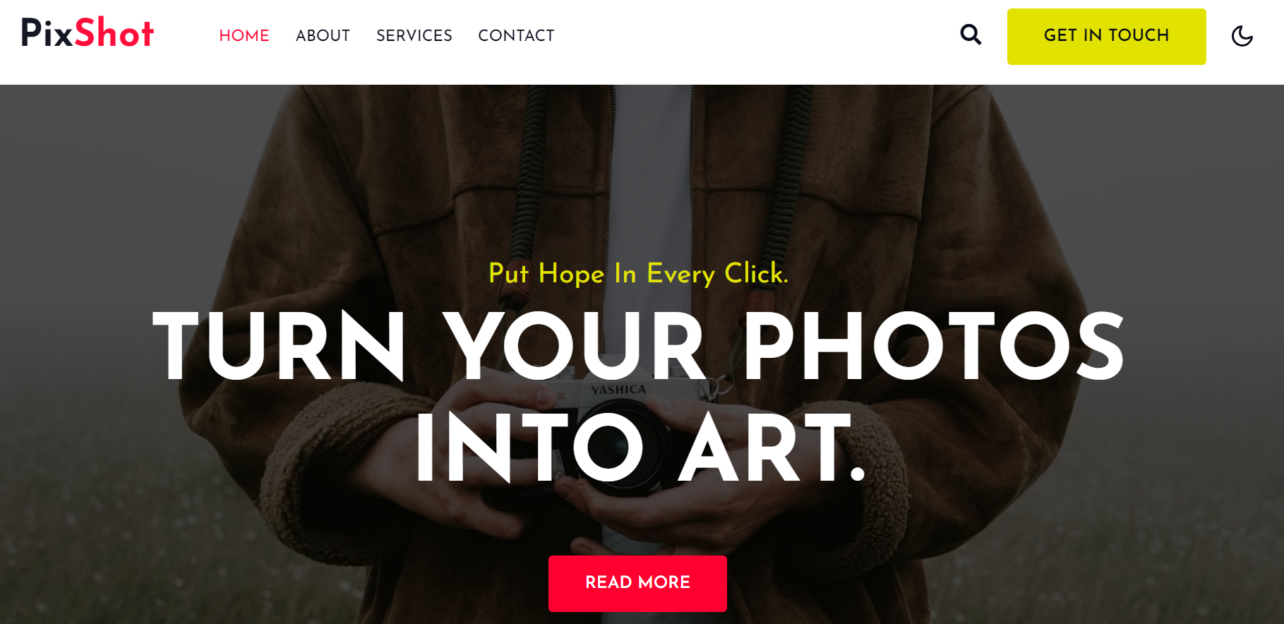 GitHub - MOHAMMEDTAMEEMAHAD/frt_project: pixshot website