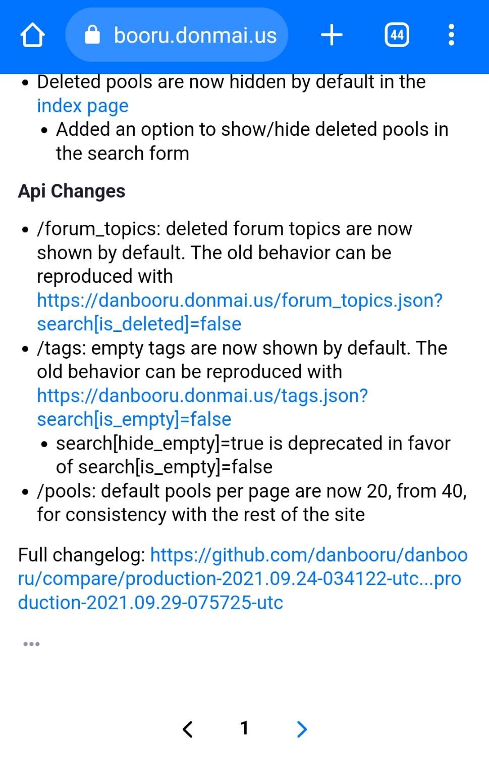 Add page selection menu on mobile · Issue #5518 · danbooru/danbooru · GitHub
