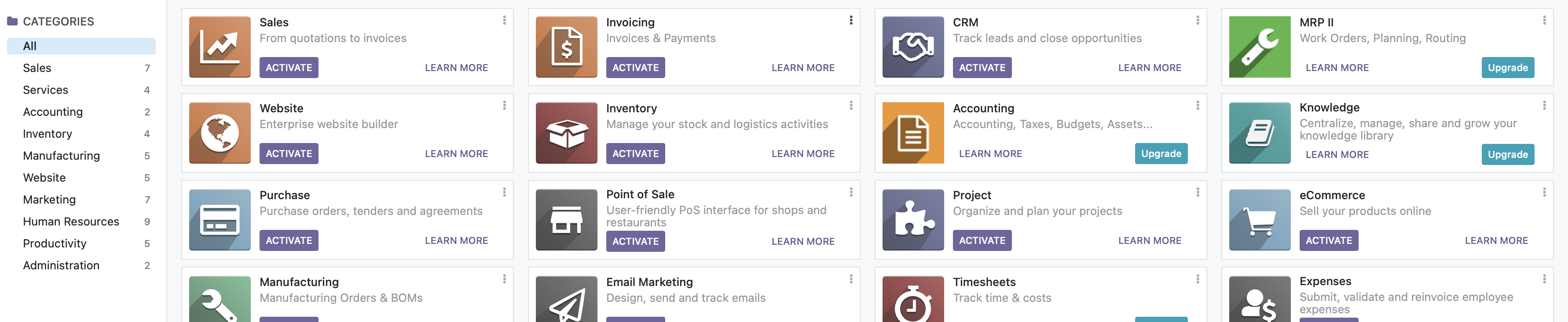 Asks to upgrade for just one app · Issue #131502 · odoo/odoo · GitHub