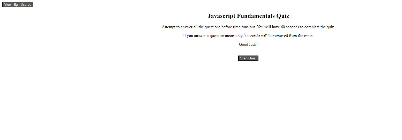 Github Akbarrett93javascript Quiz 