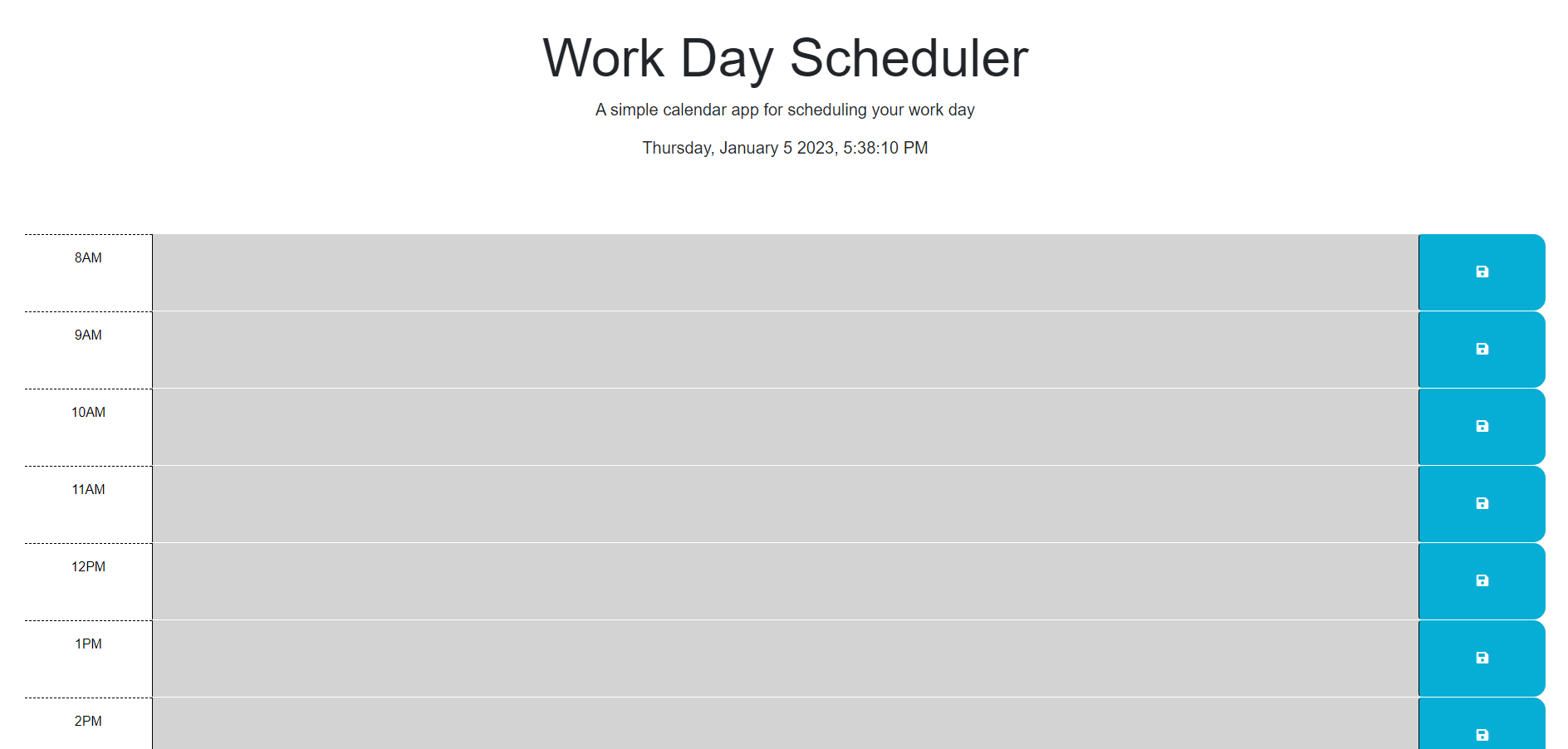 GitHub - Akbarrett93/work-day-scheduler